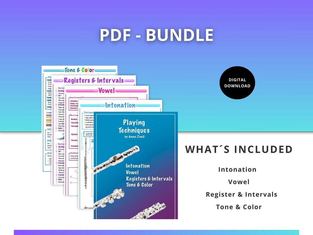 Playing Techniques for Flute | PDF Bundle