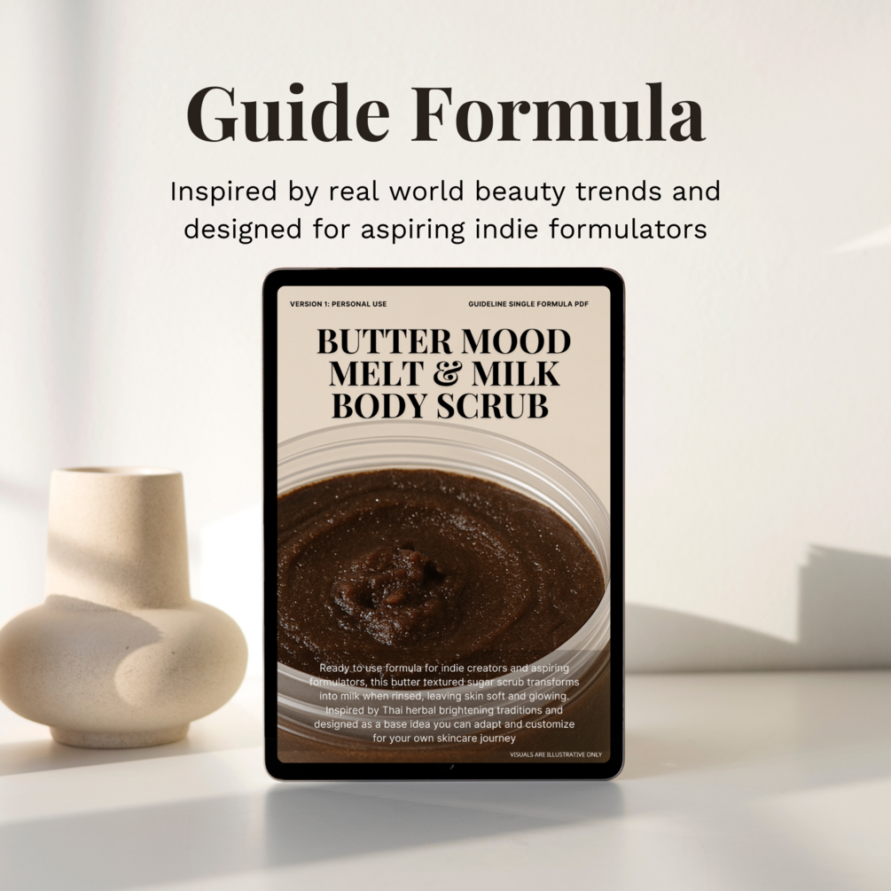 Butter Mood Melt & Milk Body Scrub formula (Personal Use License)