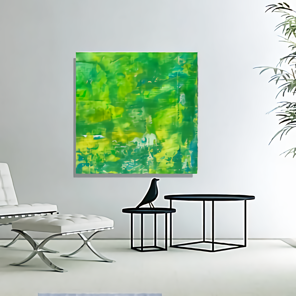 Printable abstract painting 'Green'