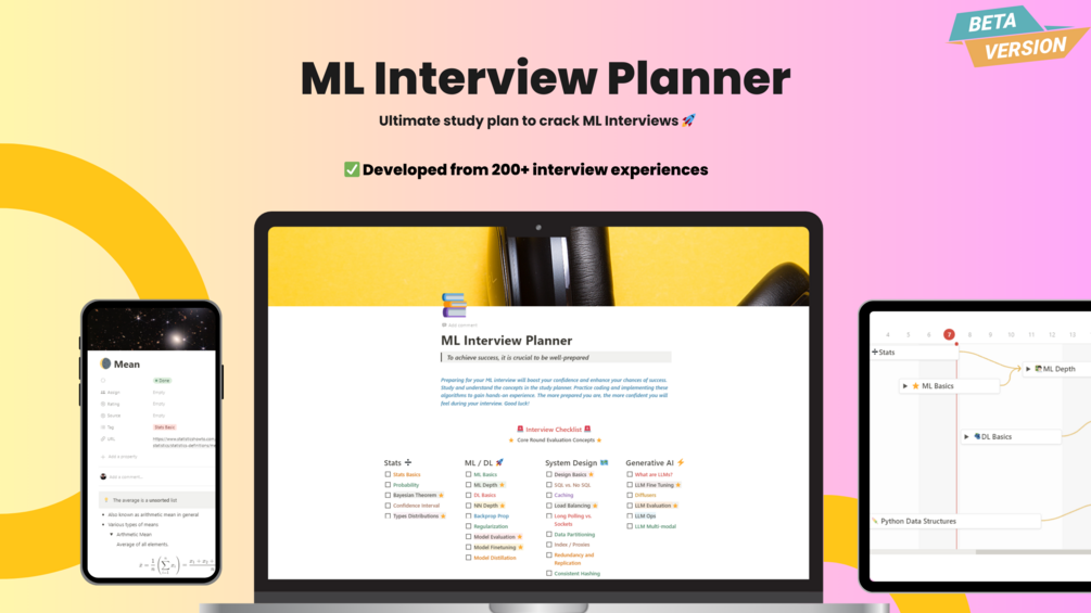 Machine Learning Interview Planner