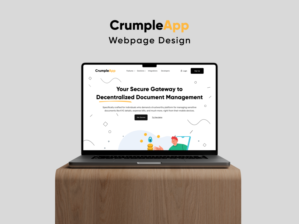 Crumple App: Product Landing Page (Figma)