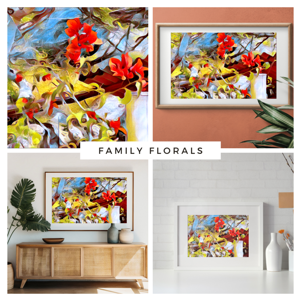 Printable Artwork | Family Florals | High-Quality Printable Art for ...