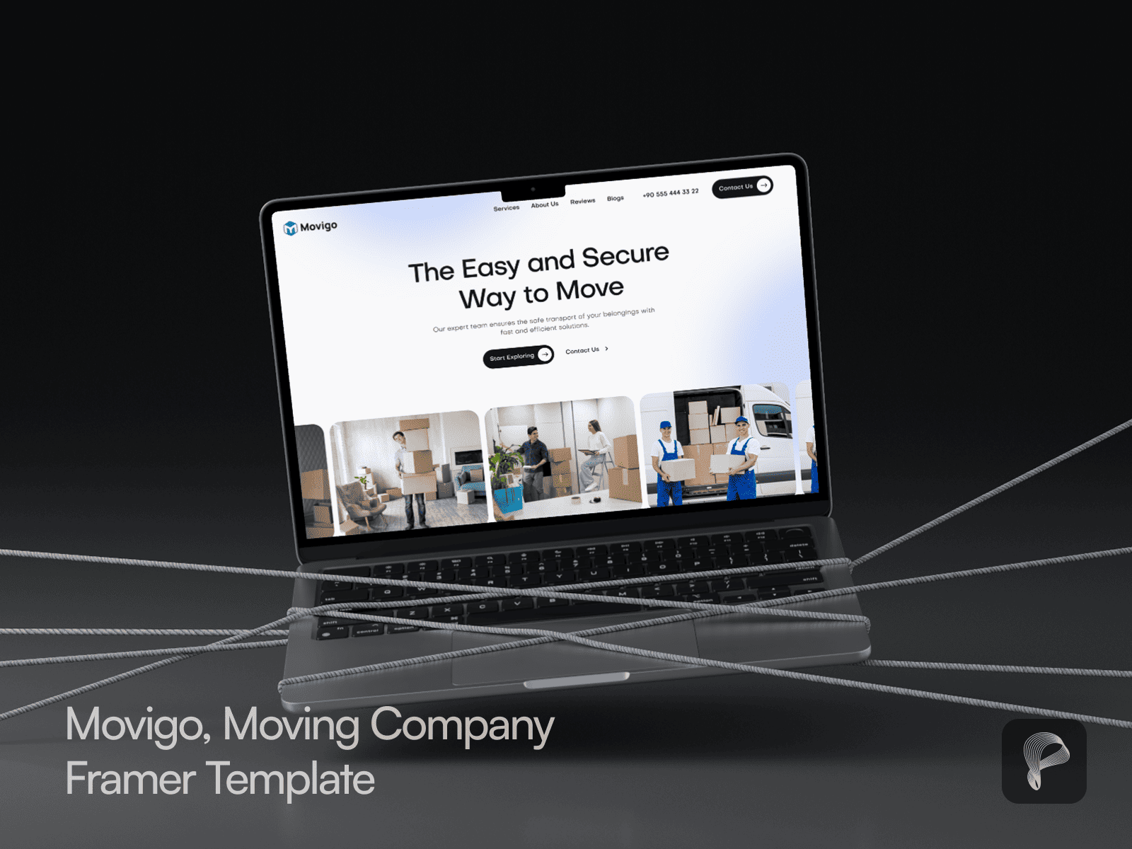 Movigo - Moving & Storge Company Framer Template