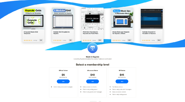 Modular Grid Master Template for Keynote
