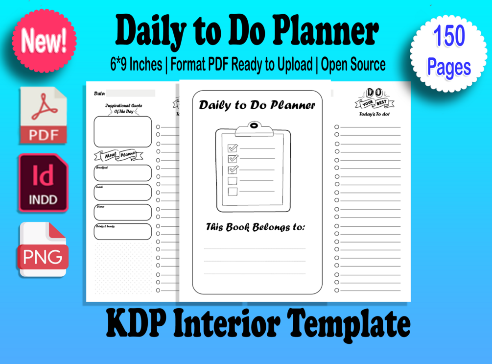 Daily to Do Planner - Kdp Interior
