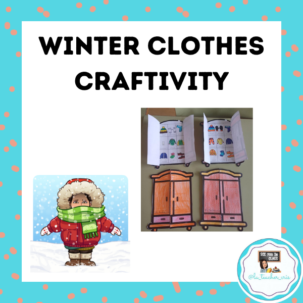Winter clothes craftivity