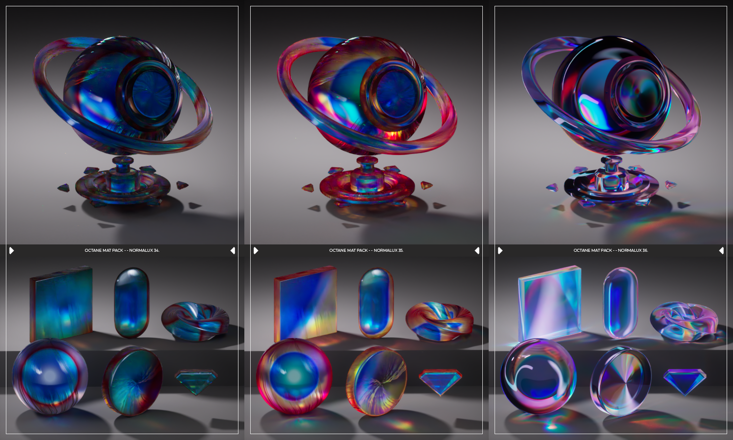 Octane Material Pack for Cinema4D - Normalux - 144 MAT