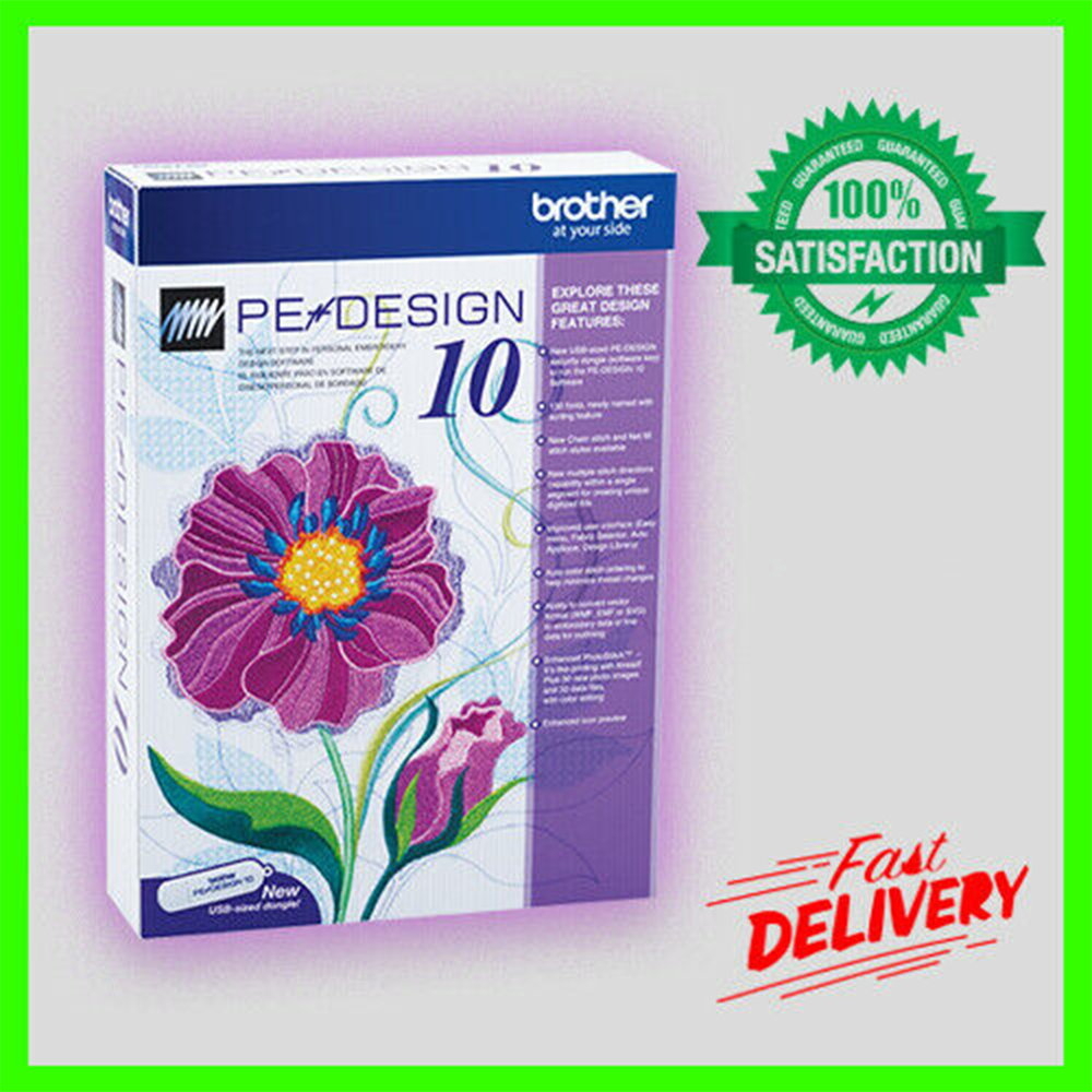 Brother PE Design 10 - Embroidery Software - Complete Downloadable Version