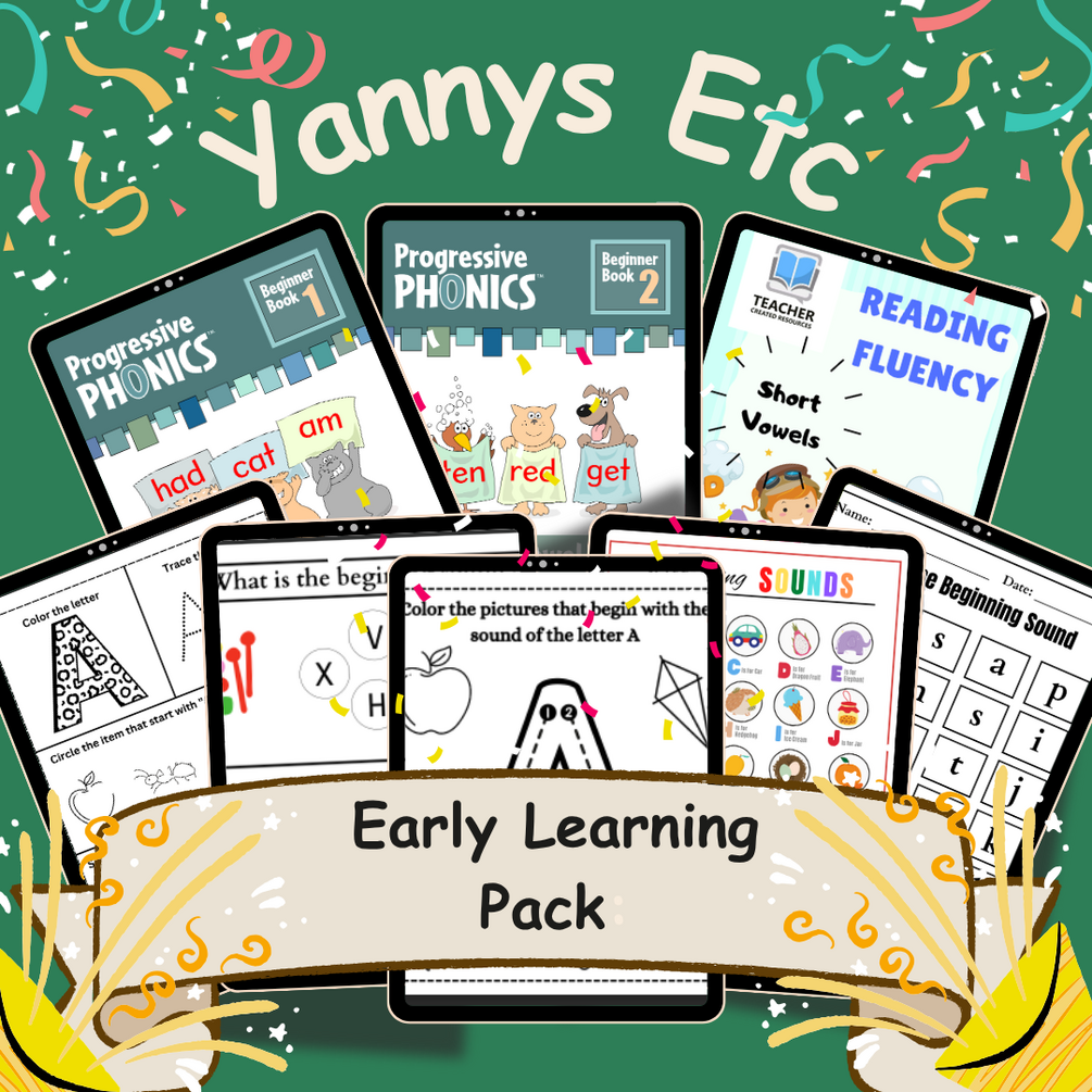 Early Learning Pack – 8-in-1 Phonics & Reading Printable Bundle