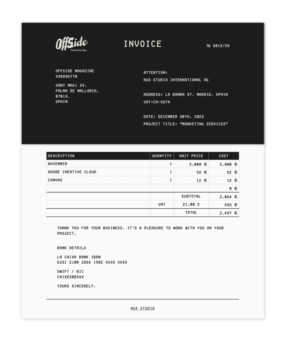 Invoice Template For Numbers Mac 