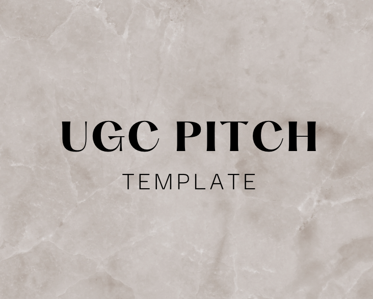 UGC Pitch Template