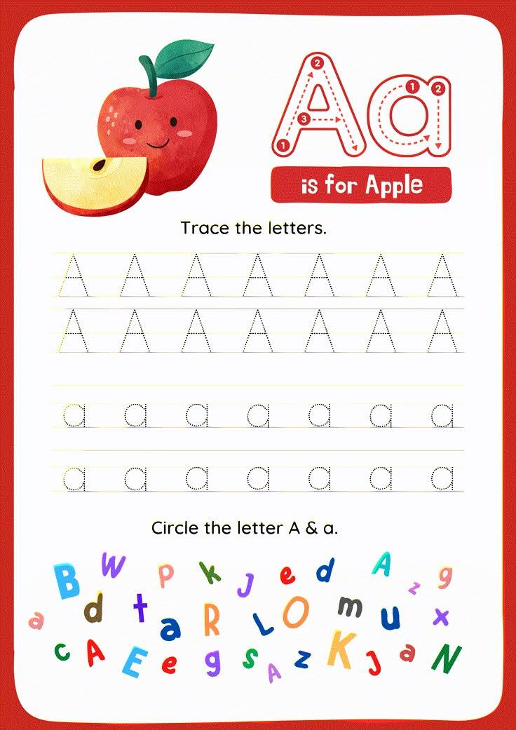 Alphabet Tracing Sheets (A-Z)