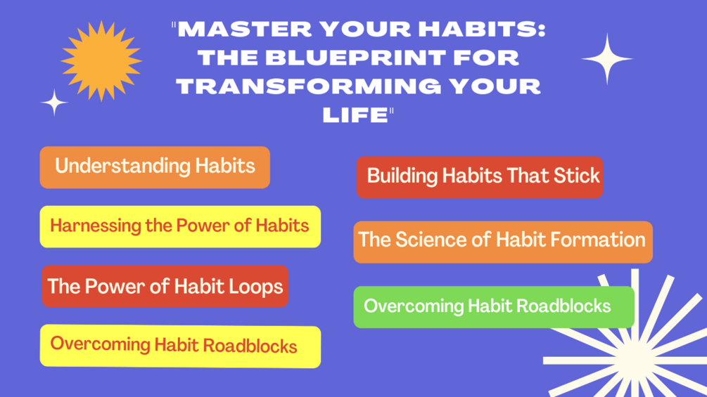 "Master Your Habits: The Blueprint for Transforming Your Life"