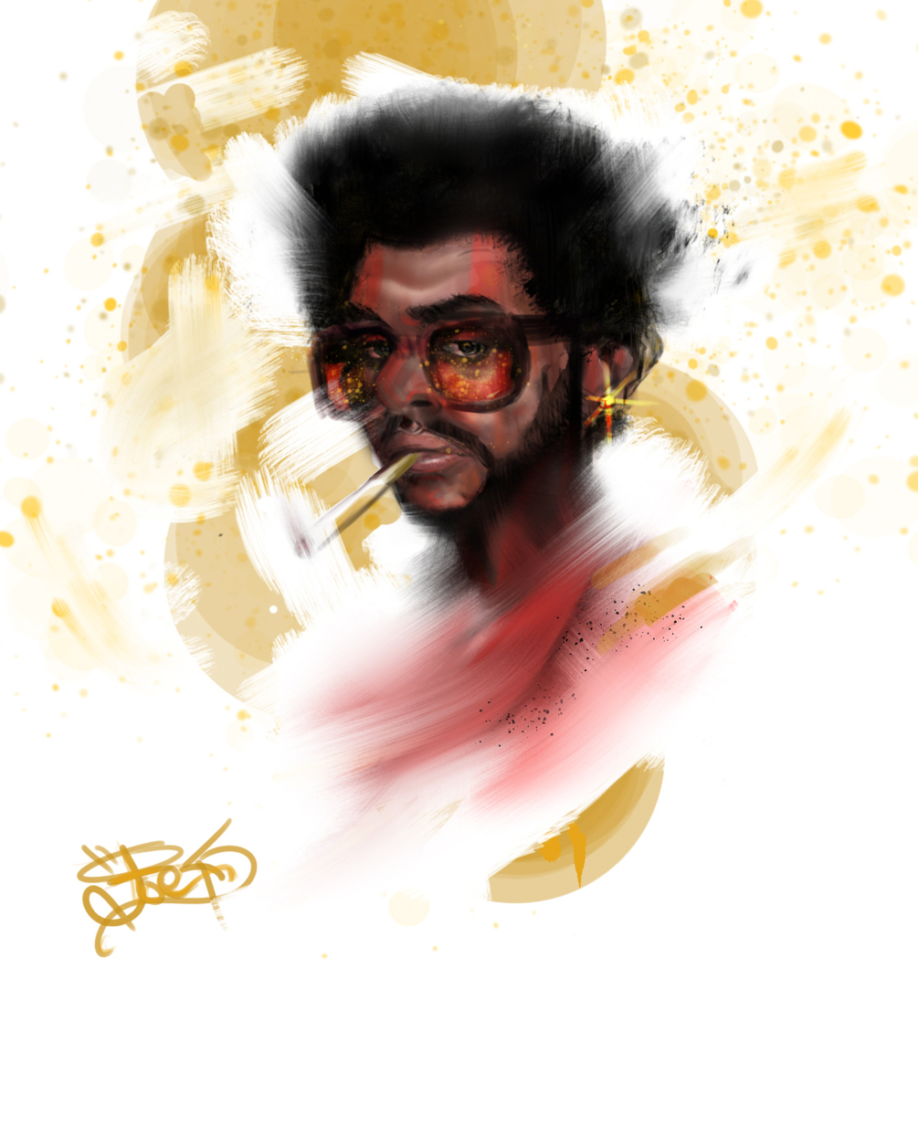 the weeknd painting