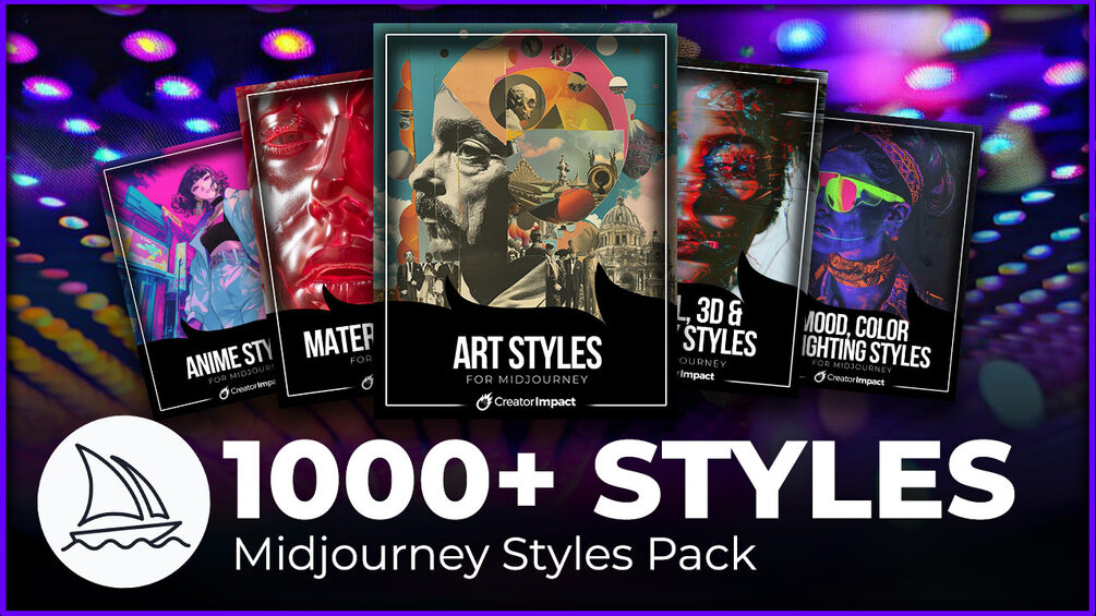 Midjourney Styles Pack - Over 1000 Styles!