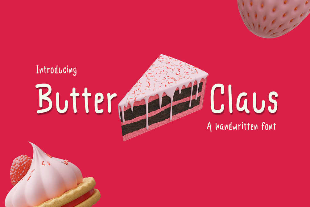 Butter Claus A Handwritten Font