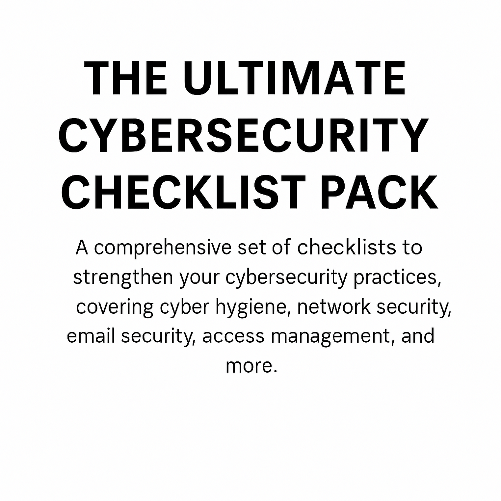 The Ultimate cybersecurity checklist pack