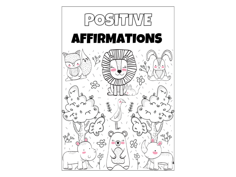 KIDS Positive Affirmations Coloring Book