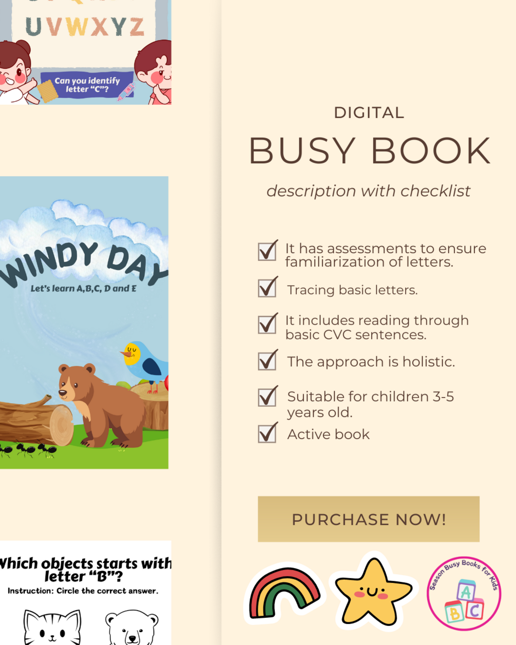 Windy Day (Learn the basics through basic writing and reading)