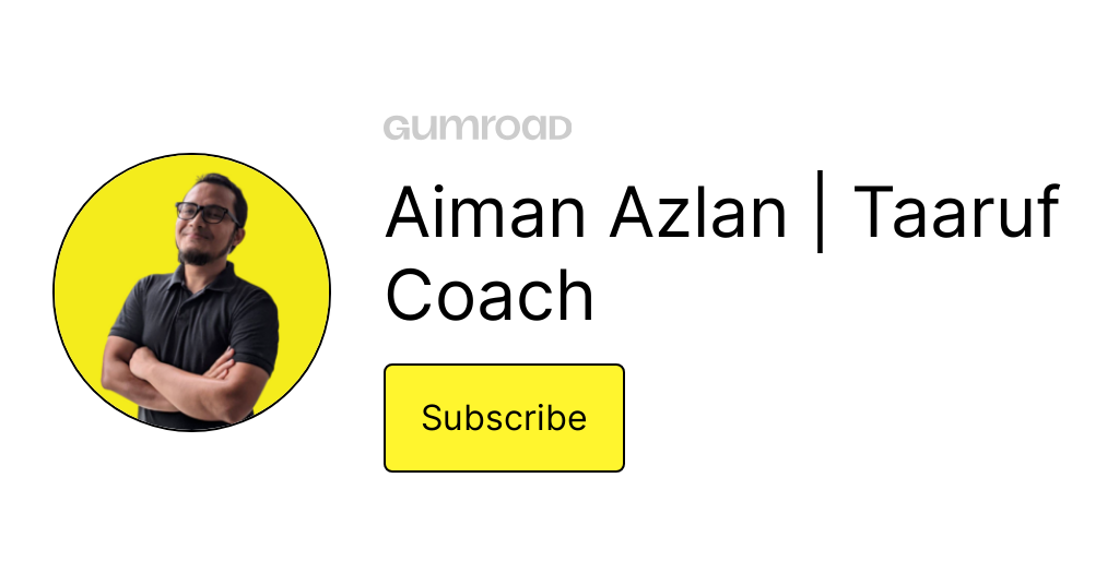 Aiman Azlan | Taaruf Coach