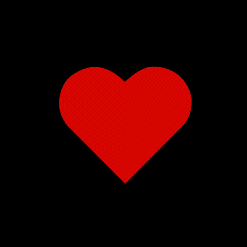 Heartbeat Icon Animation – 2D Looping Heart Pulse (.MOV Transparent, 7s)