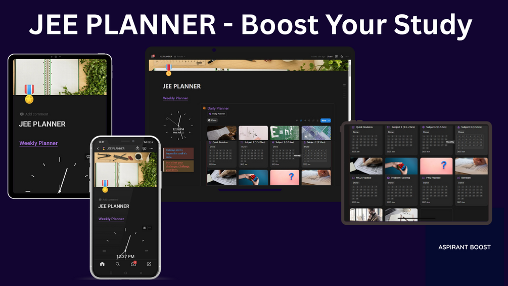 JEE Planner - Boost Your Study