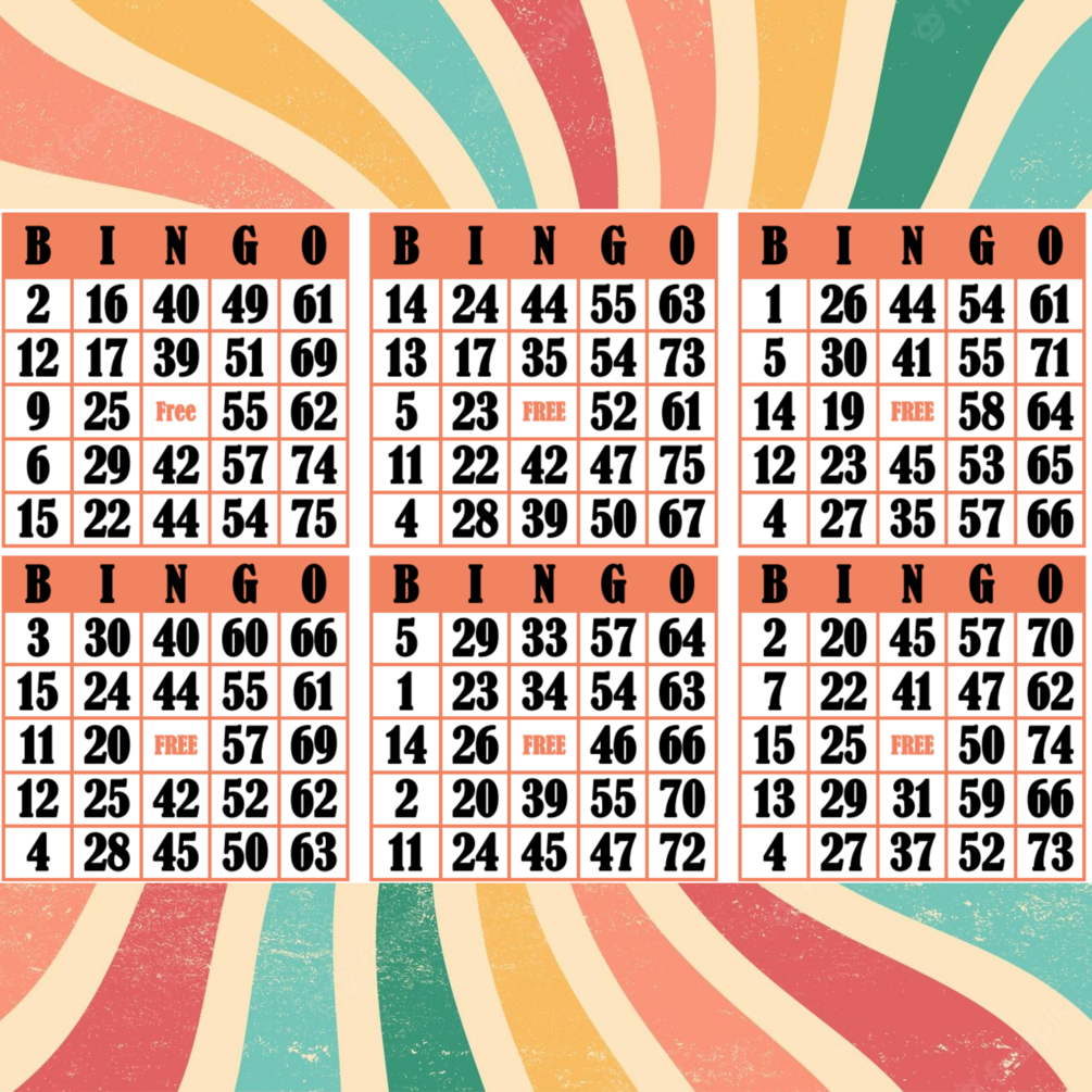 Classic Bingo Cards Burnt Sienna k, 1000 cards + 200 Cards Free Super ...