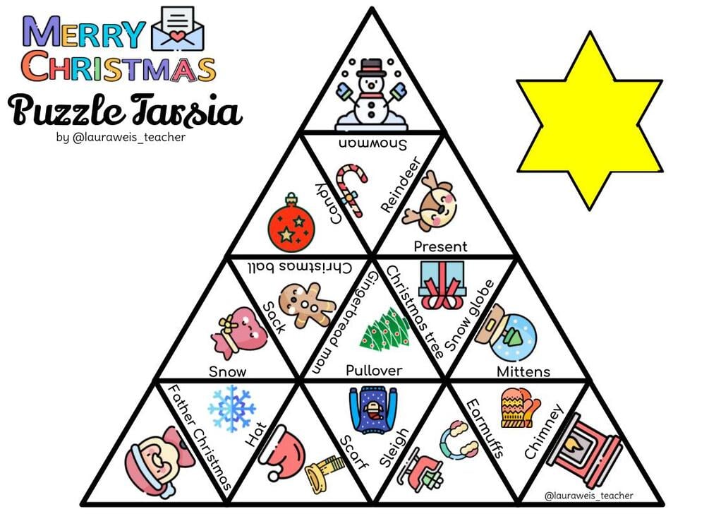 CHRISTMAS TARSIA PUZZLE