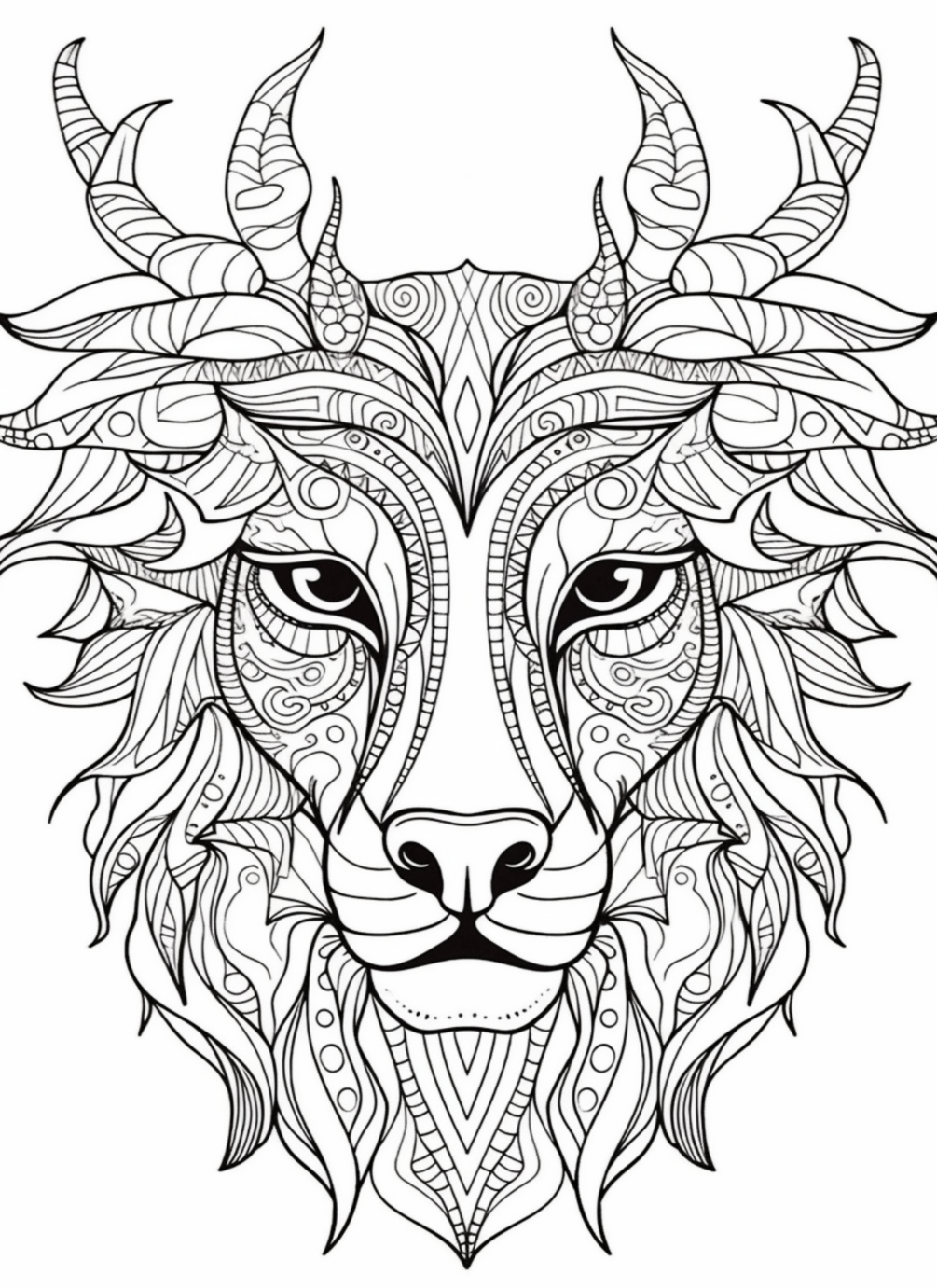 50 Animal Mandalas Coloring Pages for Adults and Kids Instant Download ...