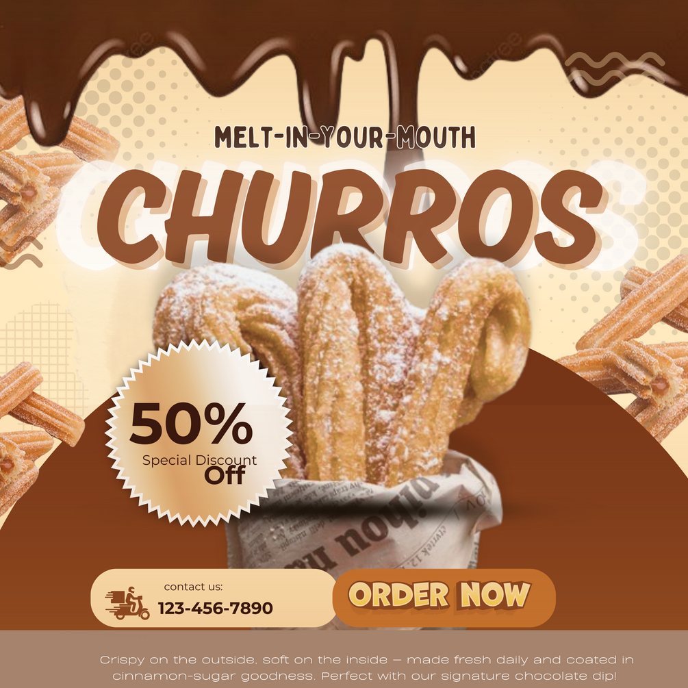 Sweet Treat Poster for Small Business | Editable Canva Template