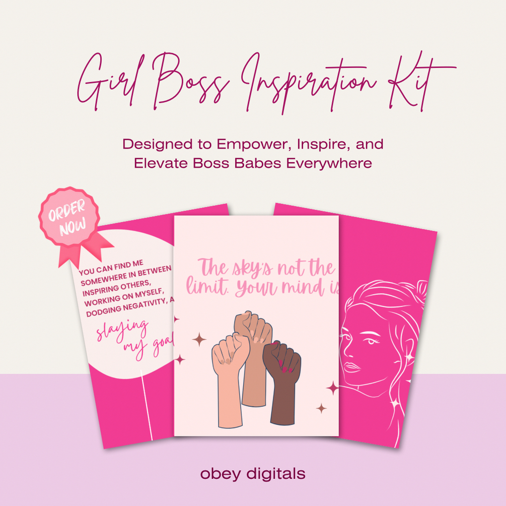 GIRL BOSS TEMPLATE | EDITABLE & PRINTABLE | OBEY DIGITALS