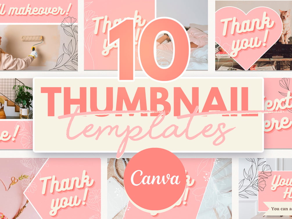 10 Thumbnail Templates /Sweet Cotton/