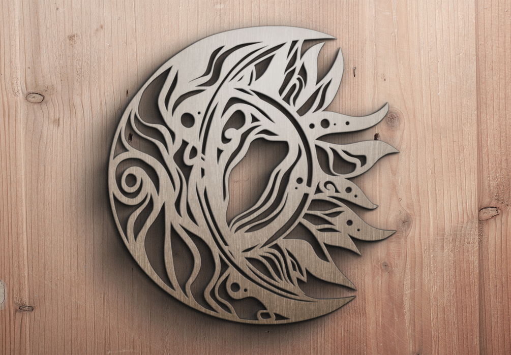 inky sun and moon svg, crescent moon svg