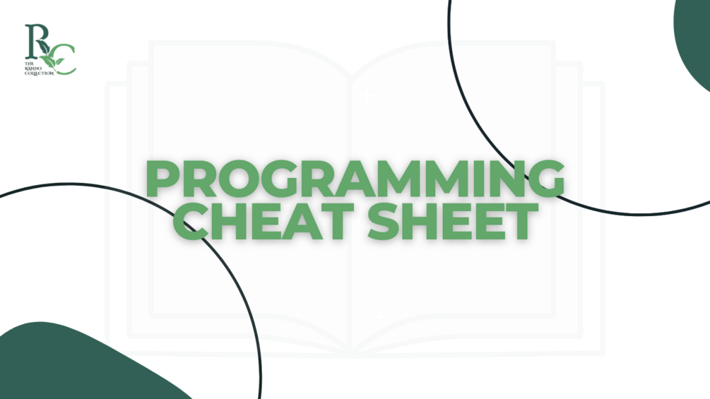 A Simple Programming Cheat Sheet