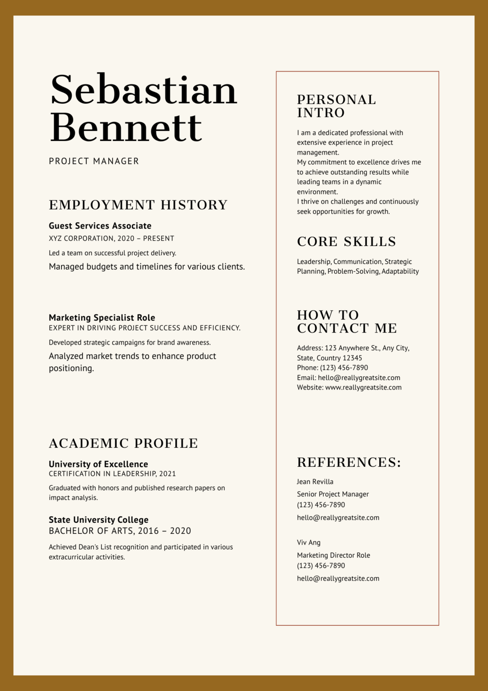 Fancy Cover Letter/Resume.