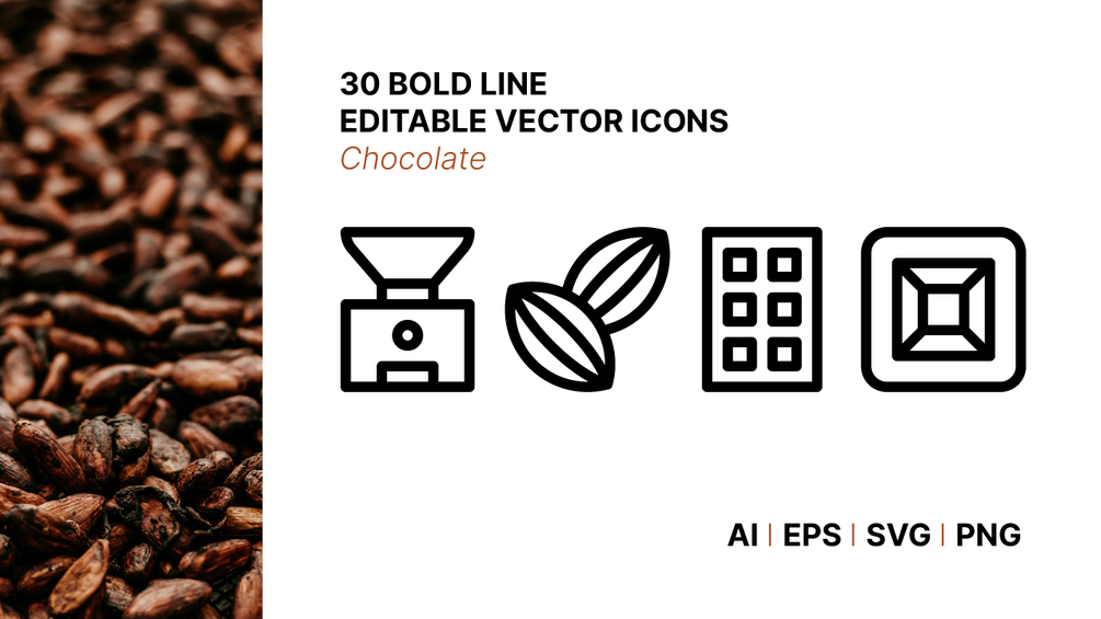 30 chocolate icons