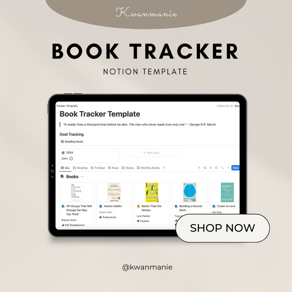 Notion Book Tracker Template