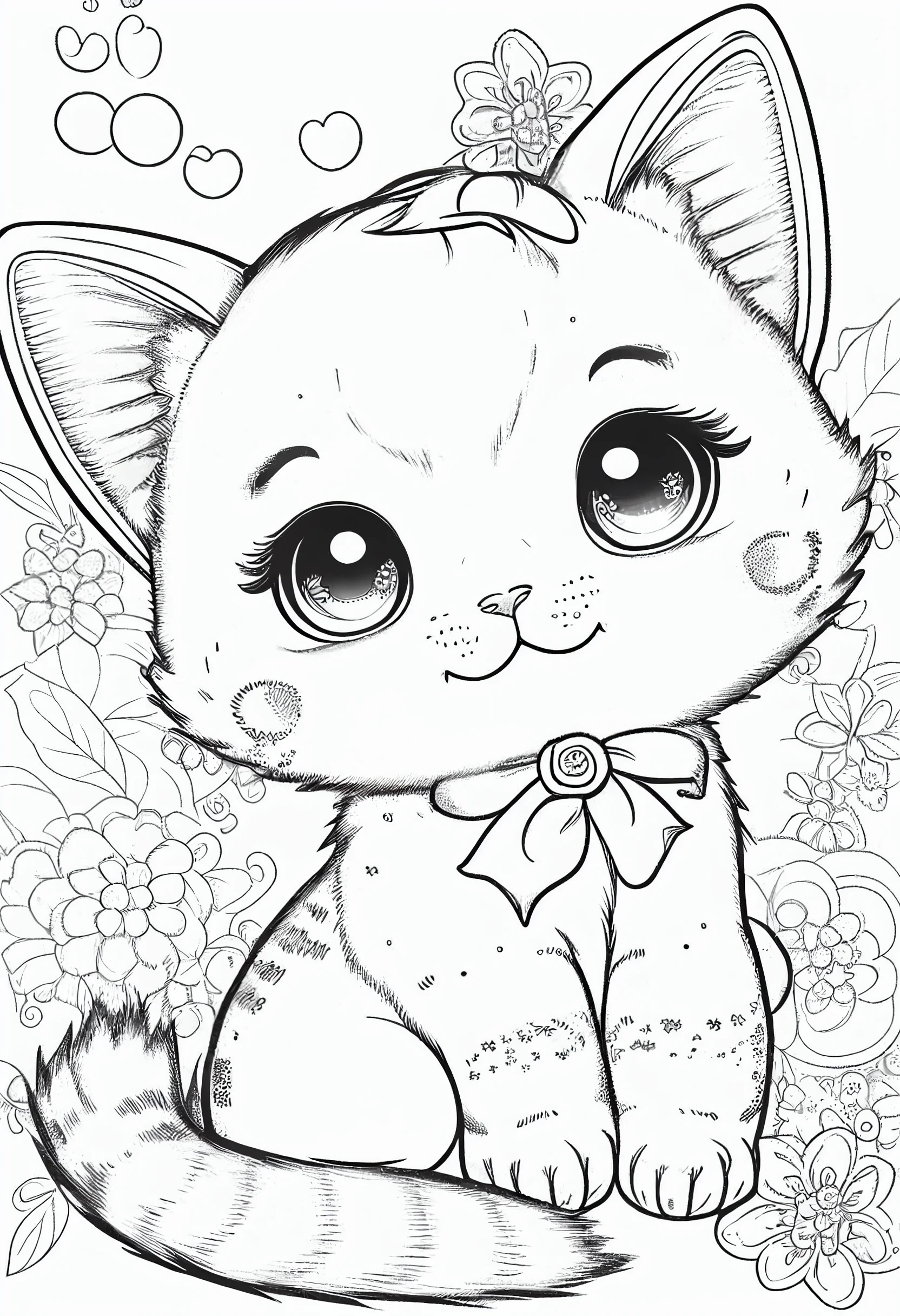 Purr-fect Coloring Fun: Adorable Cats for Kids (Ages 3–7)
