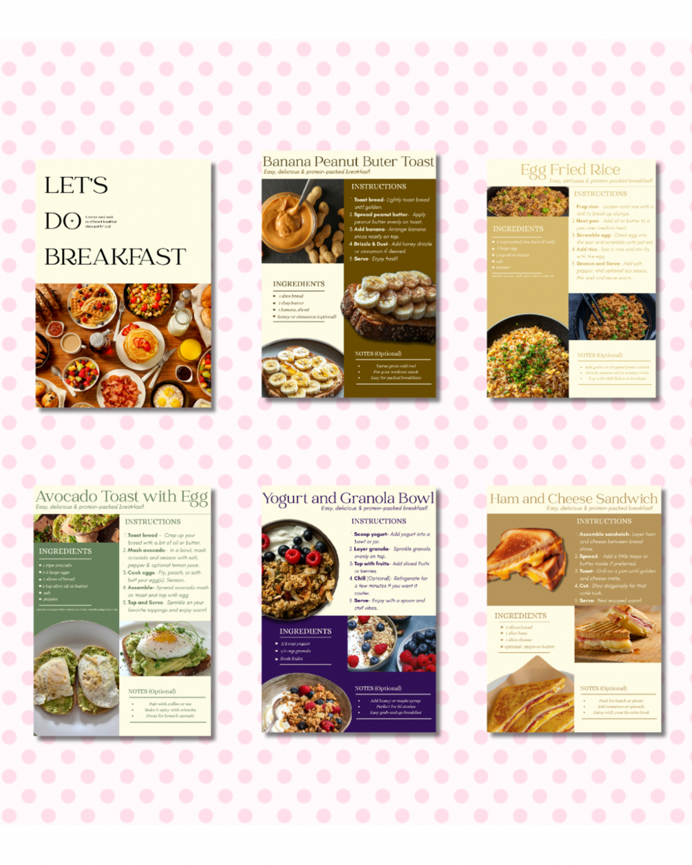 FOOD RECIPE TEMPLATE BUNDLE