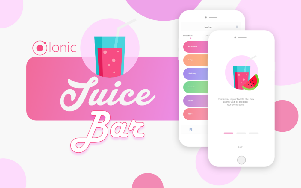 Ionic Juice Bar Theme