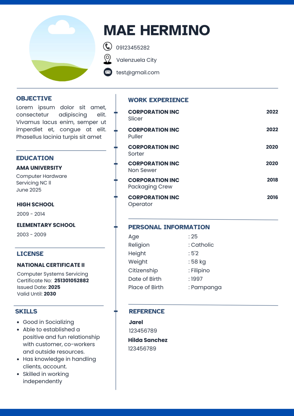 CV Design Layout 3