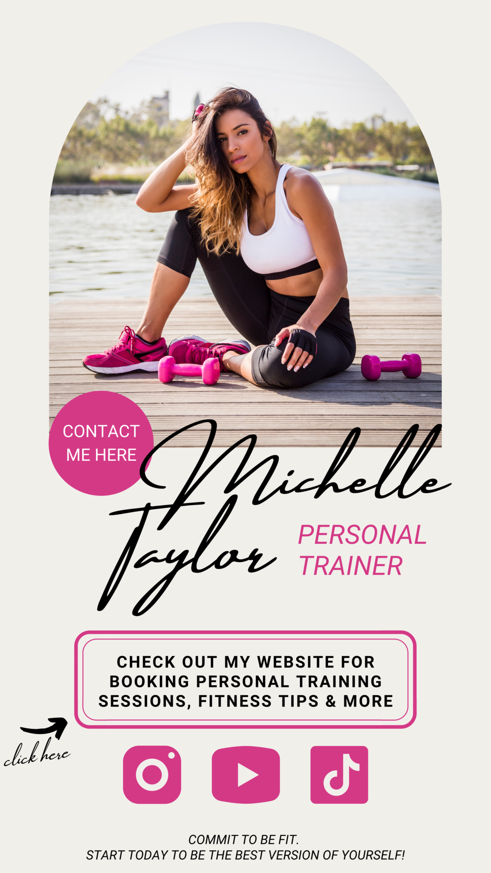 Personal Trainer Bio Link Template