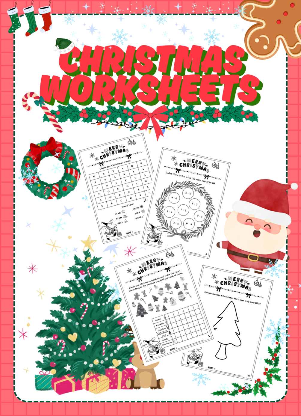 Christmas Worksheets for Kids | 10 Fun Holiday Activities | Preschool ...