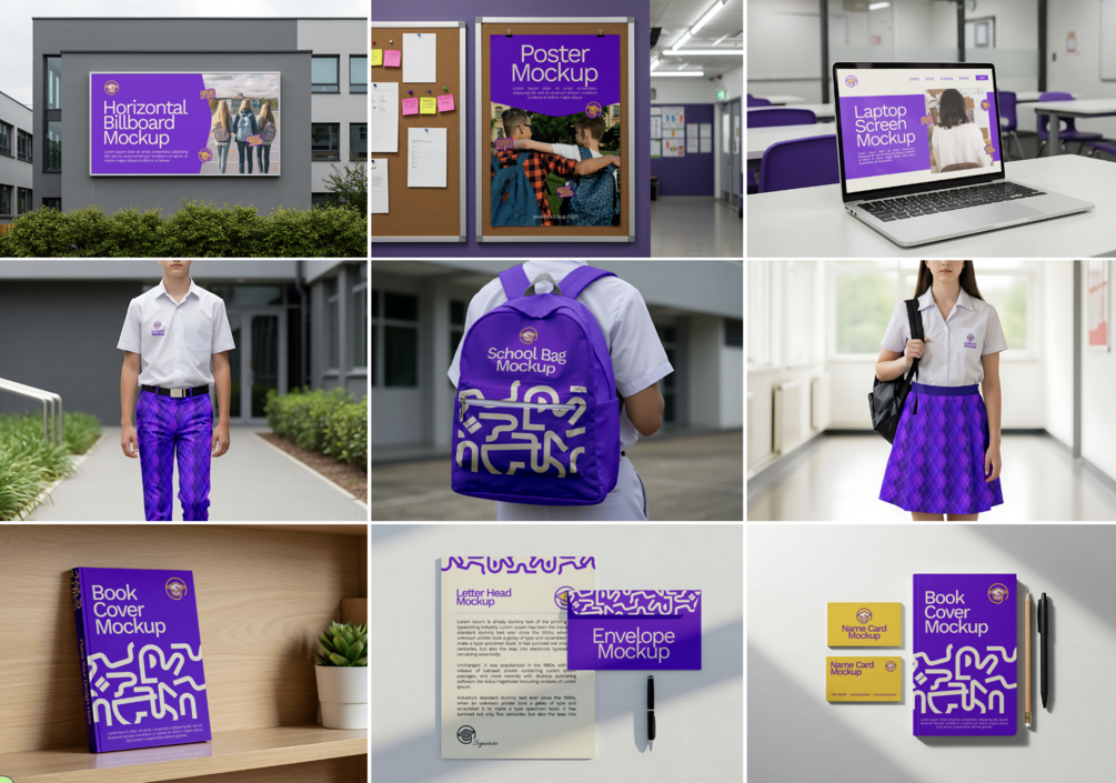 15 Premium High School Mockup Collection