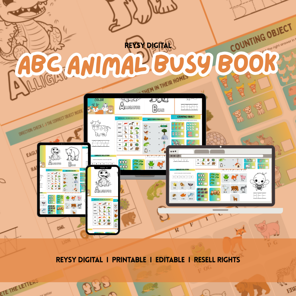 ABC Animal Busy Book