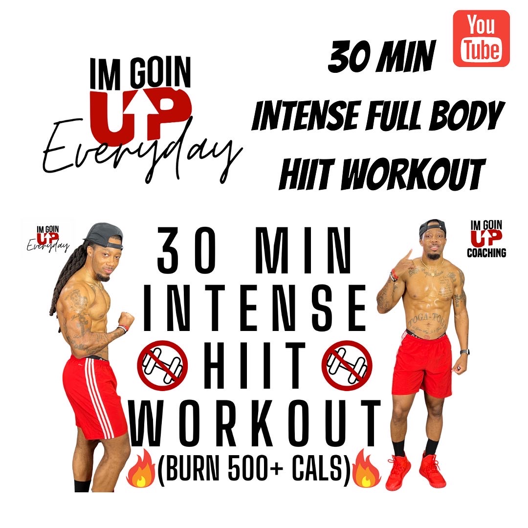 30 MIN INTENSE FULL BODY HIIT WORKOUT [BURN 500 CALS] | NO EQUIPMENT ☝🏾 ...