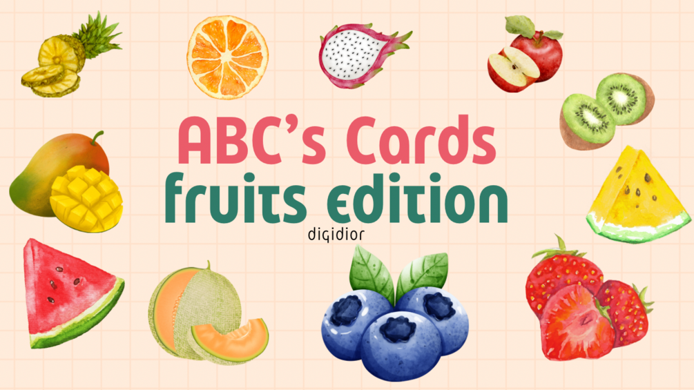 ALPHABET CARDS (Fruits Edition)