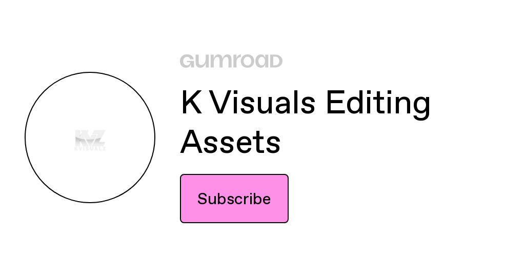 K Visuals Editing Assets