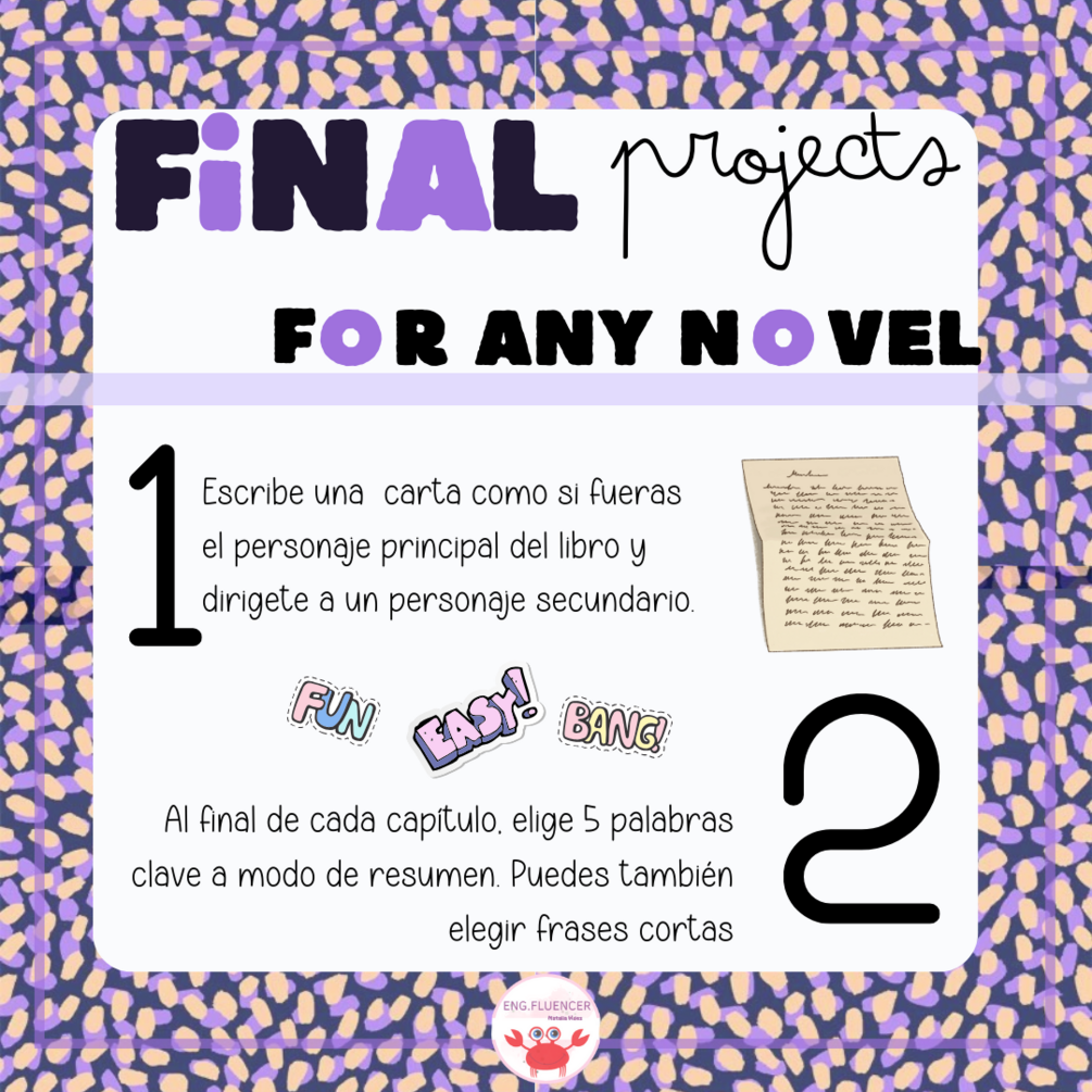 7 final projects for any novel