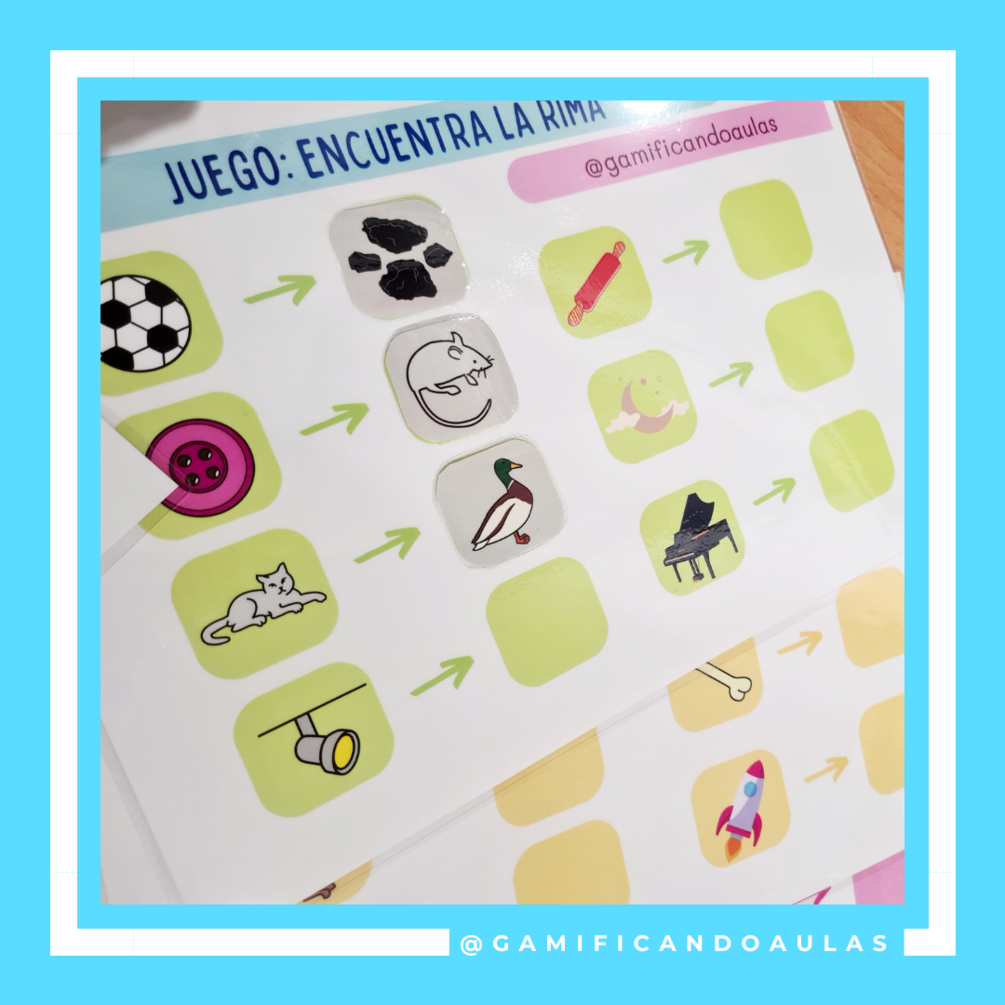 Juego: encuentra la rima